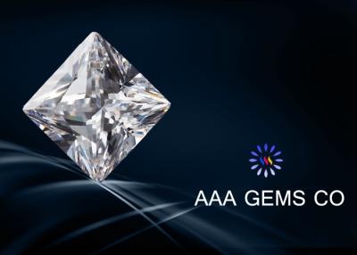 China 8.5 MM Diamond Moissanite Princess Square In Supper White Color for sale