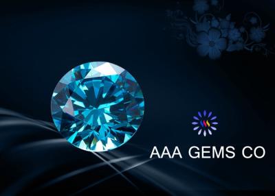 China 3 MM Loose Moissanite Diamonds For Round Shape Blue Moissanite for sale