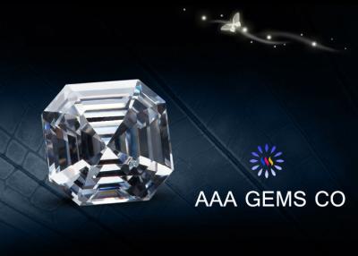 China Colorless Lab Created Moissanite Asscher Cutting Shape 4.5 MM for sale