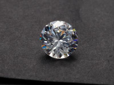 China 9.5mm 3.5 Carat Diamond Moissanite Loose Stones Brilliant Cut Super White VVS1 for sale