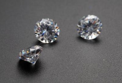 China 6.5 Carat 12 Mm Loose Moissanite Stones Genuine DEF Super White VVS1 Round Brilliant Cut for sale