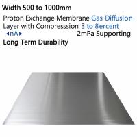 China Width 500 to 1000mm Proton Exchange Membrane Gas Diffusion Layer with Compression 3 to 8 Percent 2MPa Supporting Long Term Durability for sale