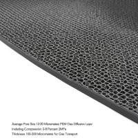 China Average Pore Size 12-20 Micrometers PEM Gas Diffusion Layer Including Compression 3-8 Percent 2MPa Thickness 100-300 Micrometers for Gas Transport for sale