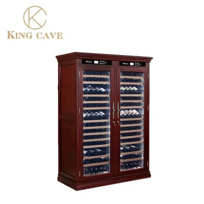 China Customizable Mid Century Wine Cabinet Wood Wine Cooler With Intelligent Temperature Control for sale