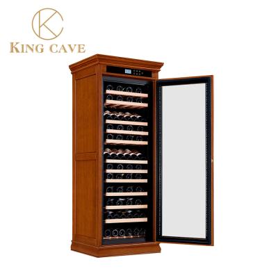 China Kingcave Glass Door Wine Cooler Cabinet With Perfect Temperature Control for sale