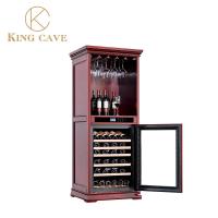 China Electrical Wine Chiller Freestanding Single Zone Display Kitchen Wine Cooler For Village for sale