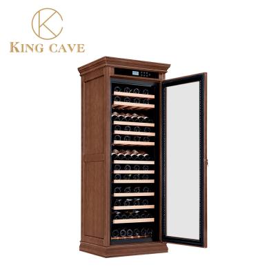 China Professional Design and Manufacturing of Wine Cooler Cabinet with LED Lights Inside for sale