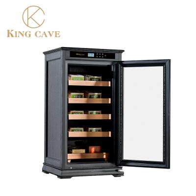 China Smart Digital Control Panel Electric Humidor Cigar Cabinet With Humidifier for sale