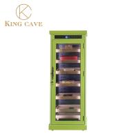 China Digital Display Electrical Cigar Humidor Cabinet Cooler With Lock for sale