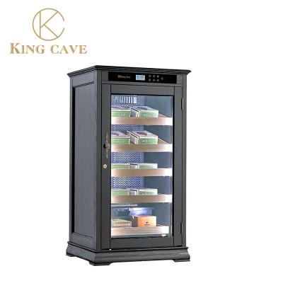 China Digital LED Light Temperature Humidity Control Cigar Cabinet Cooler for sale