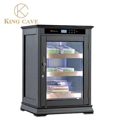 China Vertical Standing intelligent Thermostatic Control Commercial Cigar Cabinet for sale