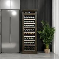 China Wood Frame Drinks Refrigerator Freestanding Kitchen Wine Cooler Cabinet for sale