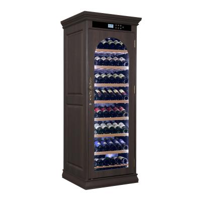 China Large Capacity Wooden Kitchen Wine Cooler Cabinet with Adjustable Shelves and Digital Temperature Control for sale