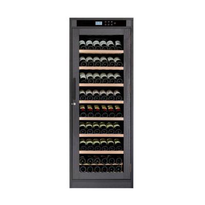 China Premium Wine Cooler Cabinet with Double Pane Glass Door, Thermoelectric Cooling System, and Adjustable Shelves for sale