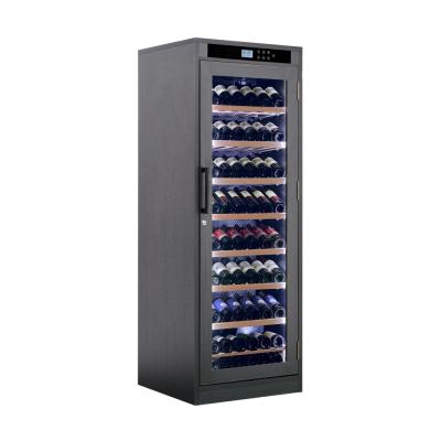 China Wood Wine Cooler Cabinet with Digital Control Panel, LED Lighting & Water-resistant Construction for Home or Bar for sale