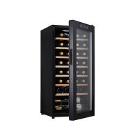China Digital Temperature Control Wine Cooler Cabinet with UV-Protected Glass Door and Premium Wooden Shelving for sale