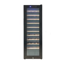 China Freestanding Wine Cooler Cabinet with Digital Temperature Control 120 Bottle Capacity and UV-Protected Glass Door for sale