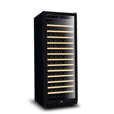 China Wine Cooler Cabinet Refrigerator with Digital Temperature Control Glass Door and Dual Temperature Zones for sale