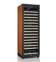 China Elegant Wooden Exterior Digital Temperature Control Wine Cooler Cabinet with LED Lighting for sale