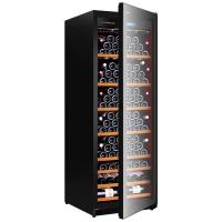China Large Capacity Wine Cooler Cabinet with Digital Touch Control Panel and UV-Resistant Tempered Glass Door for sale
