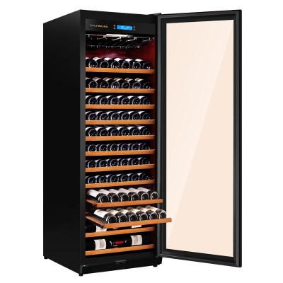 China Kitchen Wine Cooler Refrigerator with Digital Temperature Control and 180-bottle Capacity Double-pane Tempered Glass Door for sale