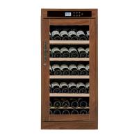 China Wooden Frame Digital Temperature Control Wine Cooler Cabinet with Tempered Glass Door and UV Protection for sale