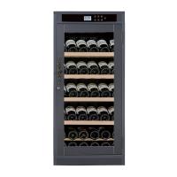 China Modern Solid Wood Kitchen Wine Cooler Cabinet with Digital Touch Control Panel and Double-Pane Tempered Glass Door for sale