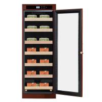China Wooden Frame Cigar Cooler Humidifier with Precise Climate Control and Double-Pane Glass Door for sale