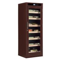 China Wooden Frame Electric Cigar Cooler Humidor Cabinet with Lockable Glass Door and Digital Touch Screen for sale