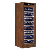 China Wooden Wine Cooler Cabinet with Digital Touch Control Thermoelectric Cooling and Adjustable Shelves for sale