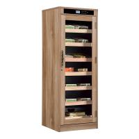 China Solid Wood Frame Electric Cigar Humidor Cabinet with Lockable Glass Door and Adjustable Humidity Control for sale