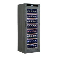 China Precision Temperature Control Wood Wine Cooler with Lockable Glass Door and Adjustable Wooden Shelves for sale