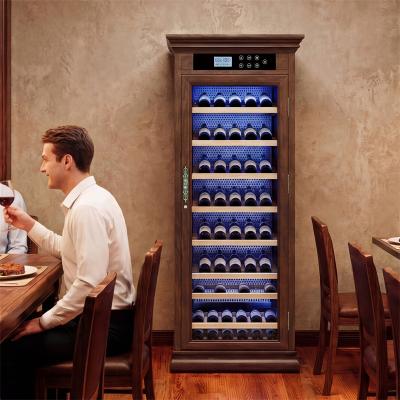 China Luxury Solid Wood Wine Cooler Cabinet for Home Bar & Restaurant for sale