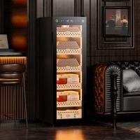China Dual-Zone Wine & Cigar Cooler Humidifier Constant Temperature Storage Cabinet for sale