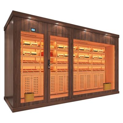 China Walk-In Cigar Cooler Humidor With Precise Climate Controlled For Retail Lounges for sale