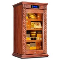 China Exquisite Vintage Solid Wood Cigar Cooler Cooler Humidor Cabinet for sale