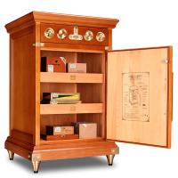 China Precision Climate Control Solid Wood Cigar Cooler Humidor Cabinet for sale