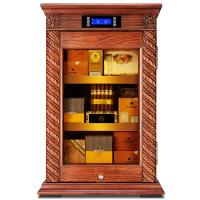 China Intelligent Climate Control Solid Wood Cigar Cooler Humidifier Cabinet With Lock for sale