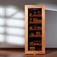 China Nordic Minimalist Solid Wood Cigar Cooler Humidifier With Integrated Lighting for sale