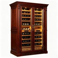 China Wood Wine Cooler With Dual-Zone Temperature Control & Digital Touch Display for sale