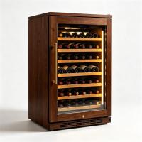 China Wood Wine Cooler With Dual-Zone Temperature Control & Digital Touch Display for sale