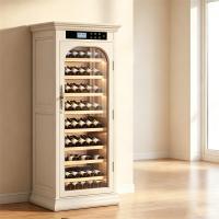 China Wood Wine Cooler With Dual-Zone Temperature Control & Digital Touch Display for sale