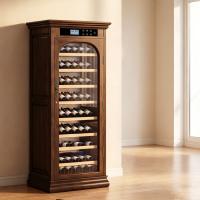 China Wood Wine Cooler With Dual-Zone Temperature Control & Digital Touch Display for sale
