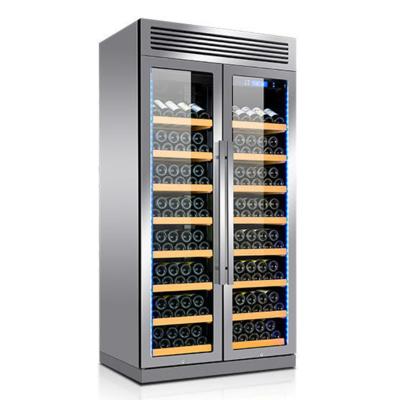 China Wine Cooler Cabinet Stainless Steel Fridge With Digital Temperature Control for sale