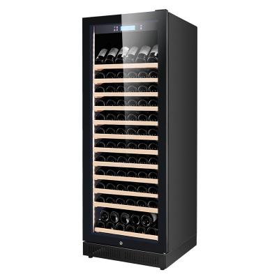 China Kitchen Wine Cooler Freestanding Wine Refrigerator With Locking Glass Door for sale
