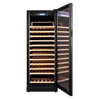 China Kitchen Wine Cooler Freestanding Wine Refrigerator With Locking Glass Door for sale