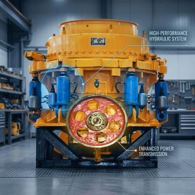 China Hydraulic Cone Crusher PSGB-1321 Granite Machine for Hard Rock Secondary Crushing for sale