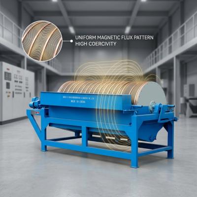 China Magnetic Separator CTB1018 Iron Ore Machine for Mineral Concentration Plant for sale