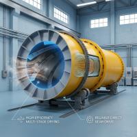 China Drying Rotary Dryer ZT-2.4x18 Industrial Machine for Slag Sand Drying Production Line for sale