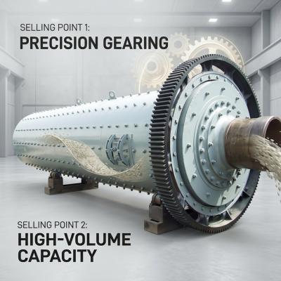 China Cement Mill 2.4x13 Cylinder Grinding Machine for Clinker Production Line for sale